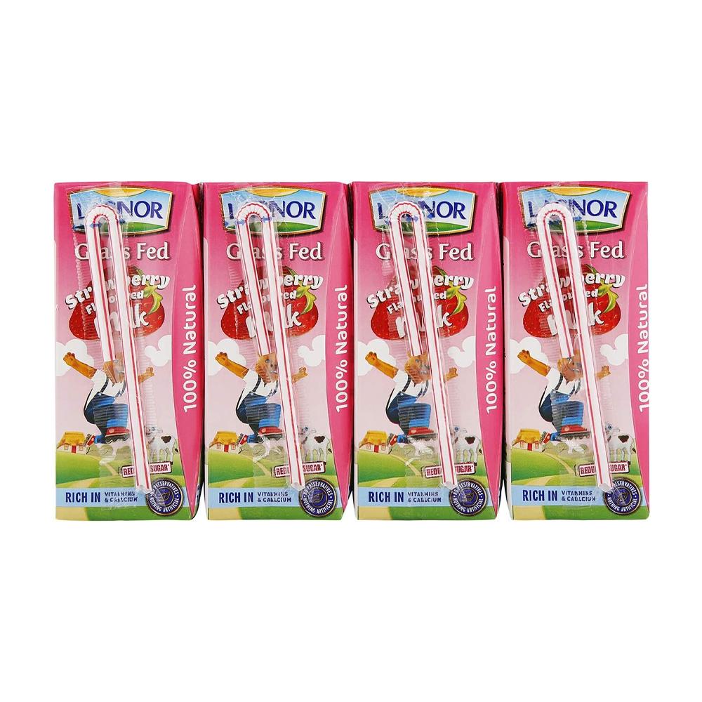 Lacnor Strawberry Flavoured Milk - 180 ml